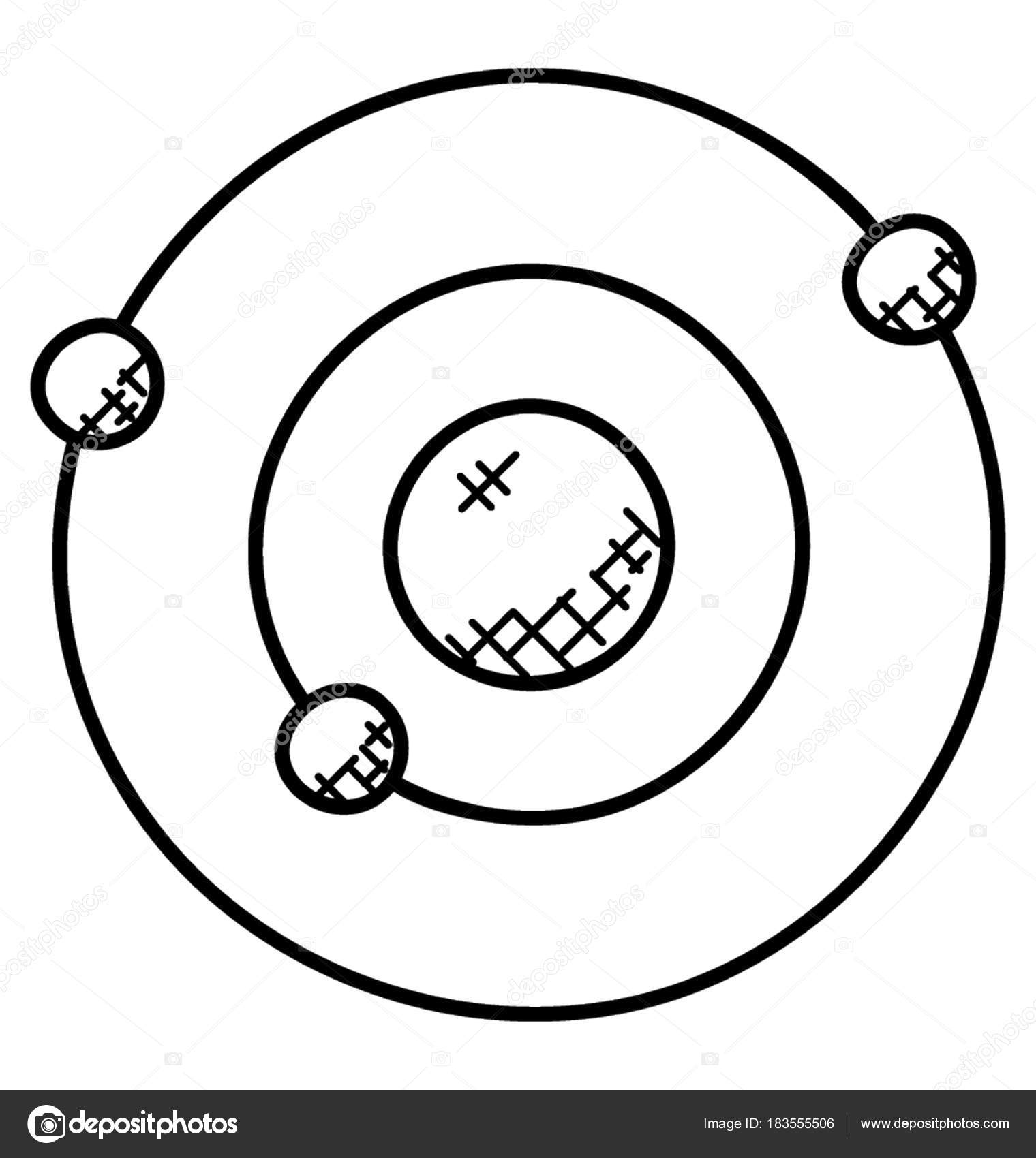 Orbit Doodle Solar System Sun Planets Stock Vector Image by ...