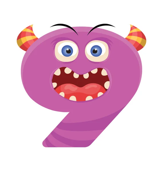 Terrific Asterisk Horrifying Number Character Flat Icon Stock Vector ...