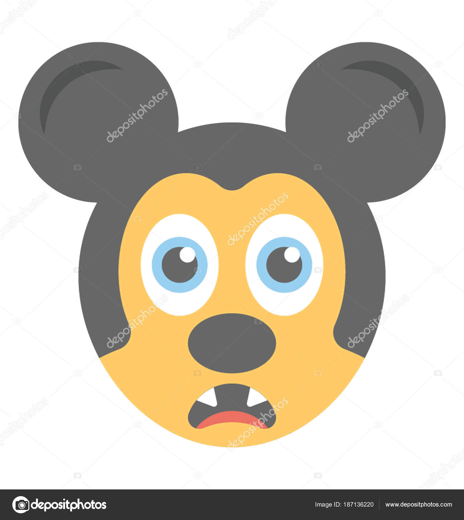 Mickey Mouse Cartoon Face