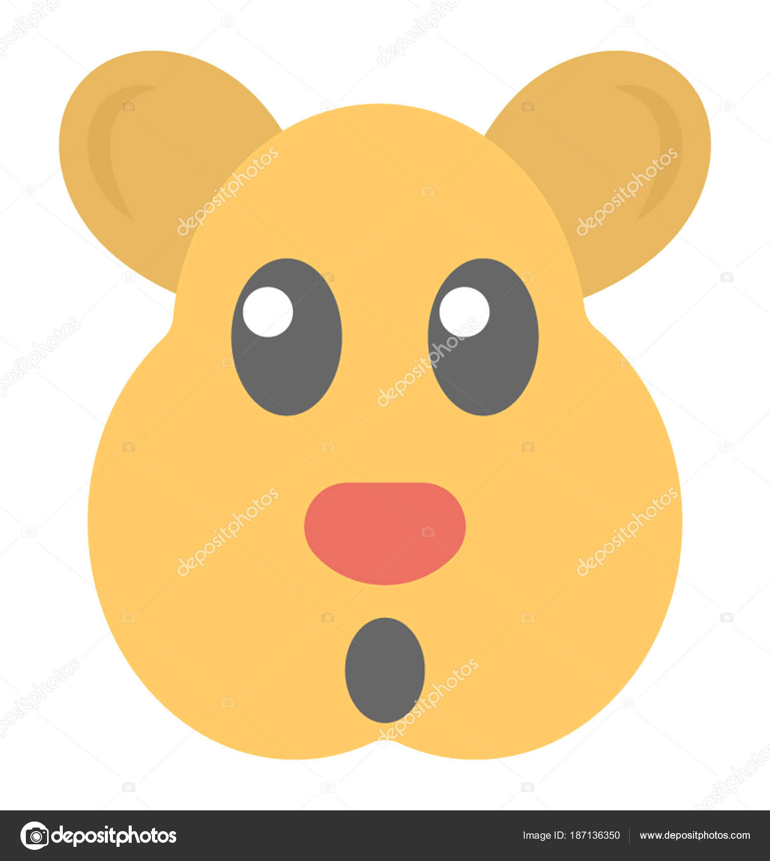 Rat Emoji Flat Icon Stock Vector Image by ©creativestall #187136350