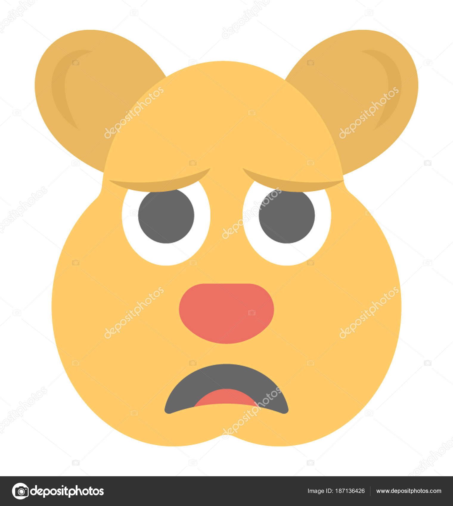 Rat Emoji Flat Icon Stock Vector by ©creativestall 187136426
