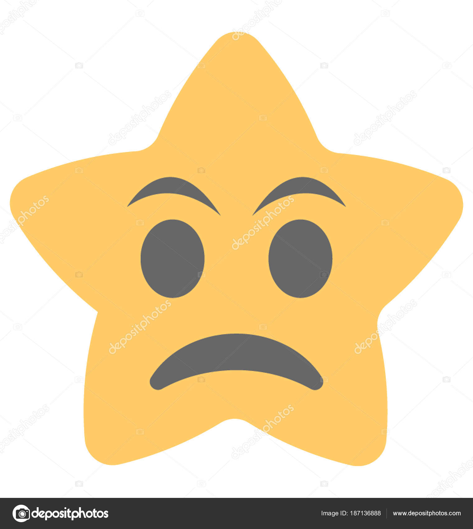 Distraught Smiley Weary Face Expression Emoji Stock Vector Image by ...