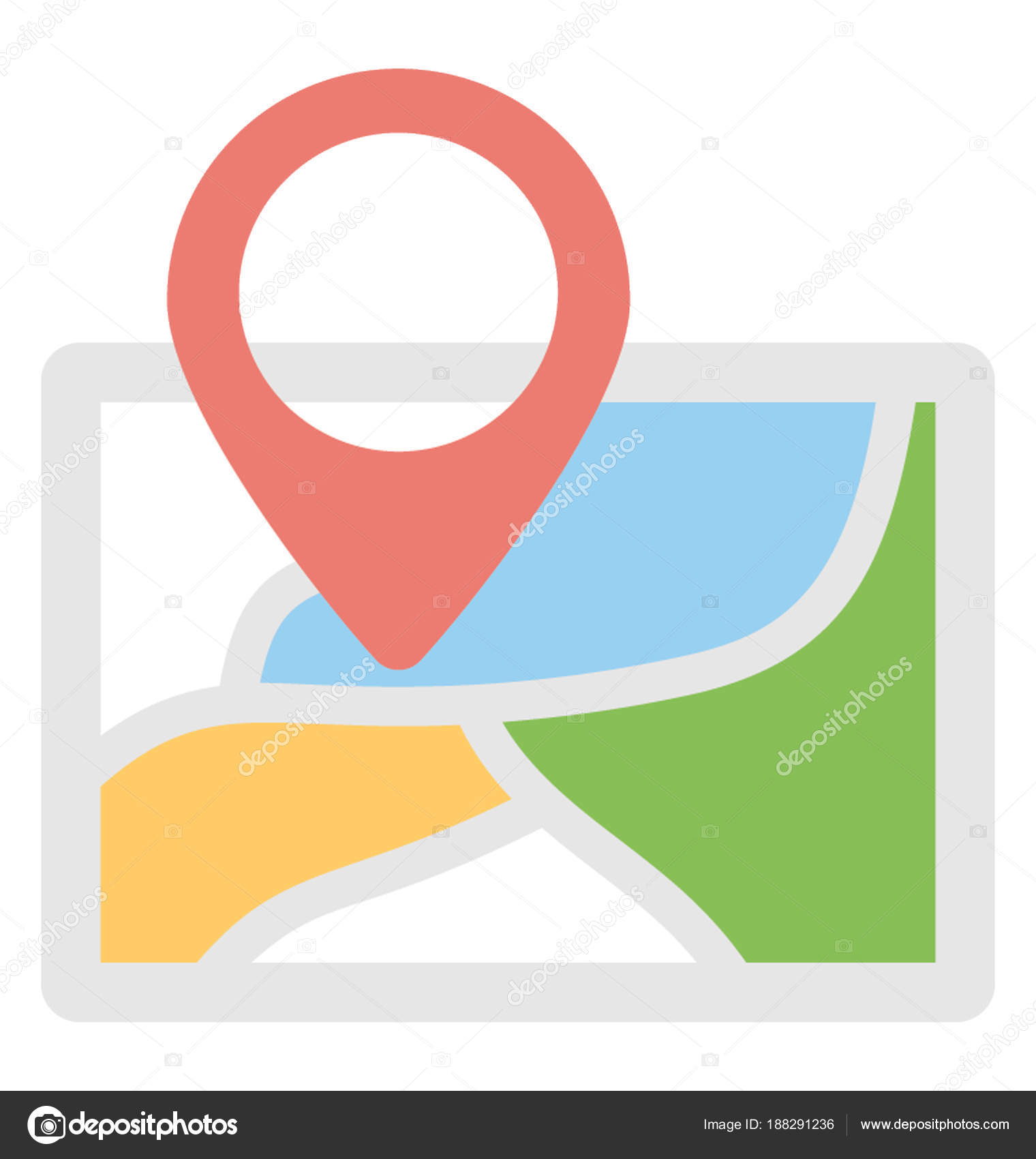 Map Location Pointer Stock Vector by ©creativestall 188291236