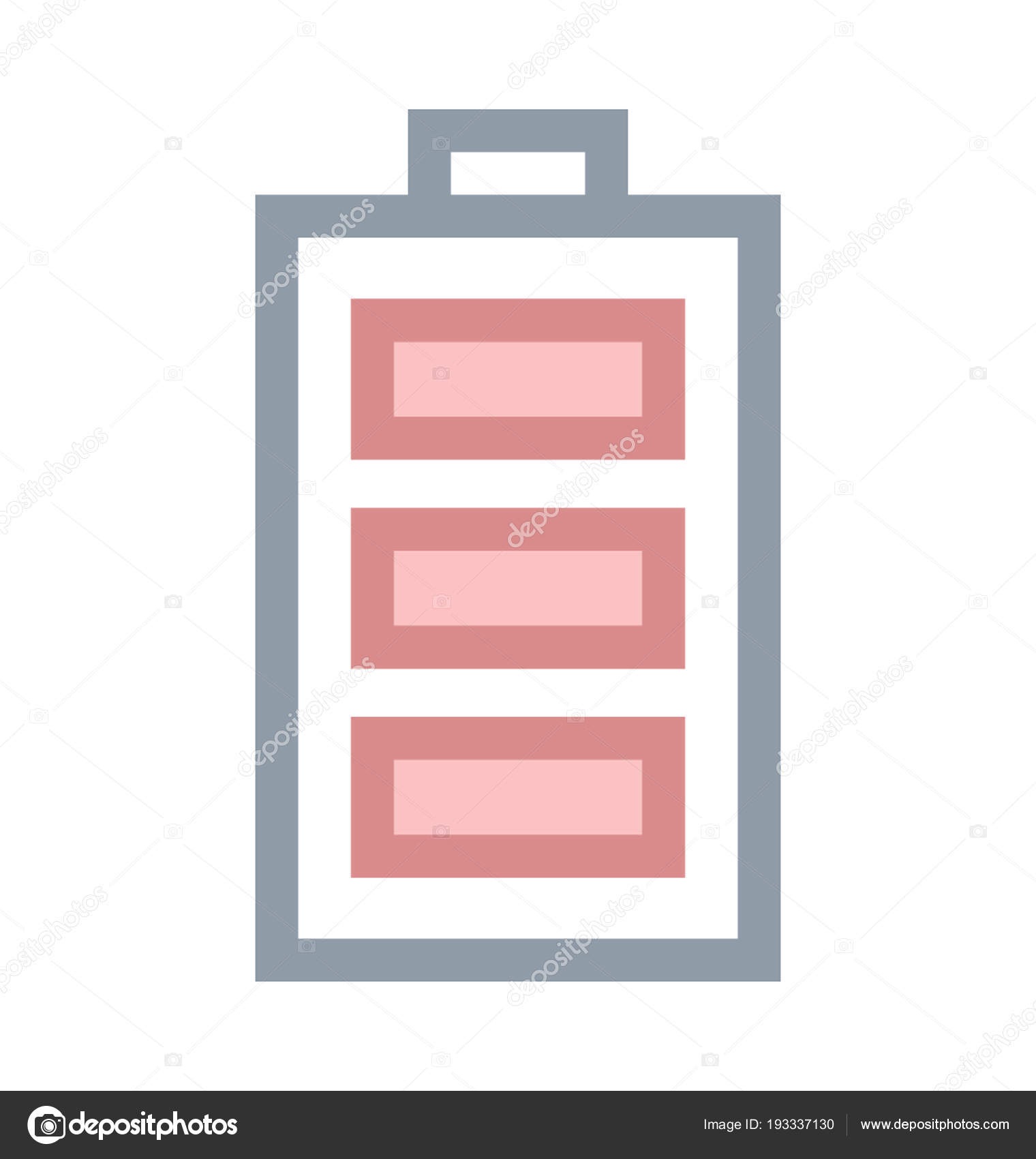 Mobile Battery Level Colored Line Icon Stock Vector by ©creativestall ...