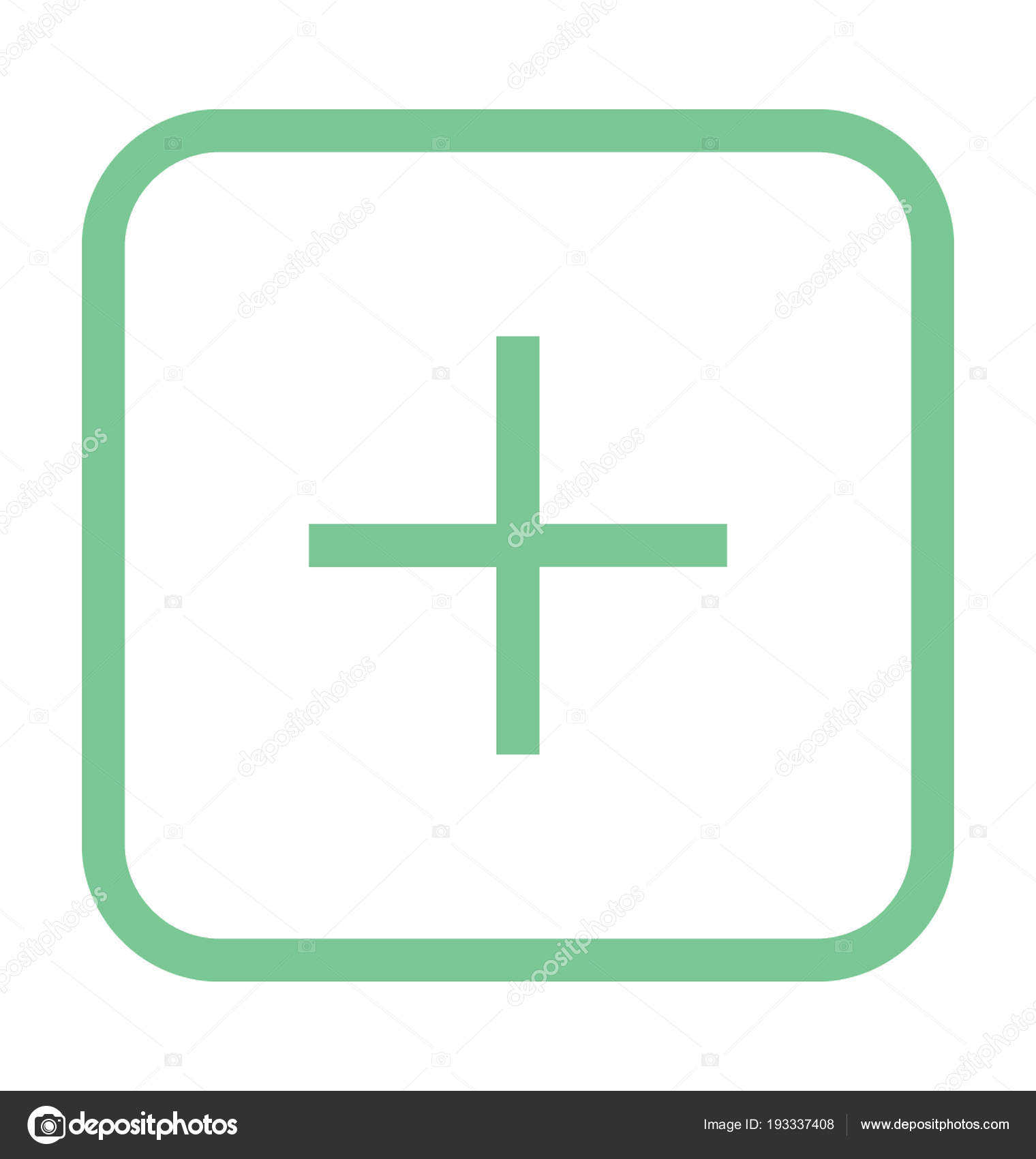 Add Sign Colored Line Icon Stock Vector Image by ©creativestall #193337408