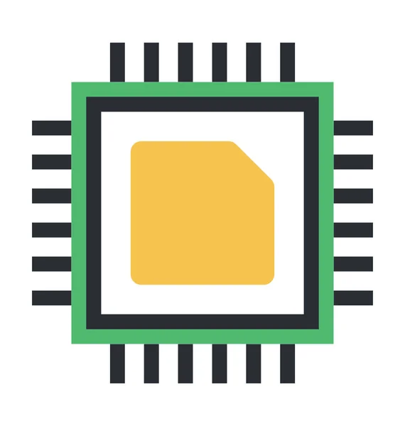 Microprocessor icon imágenes de stock de arte vectorial | Depositphotos