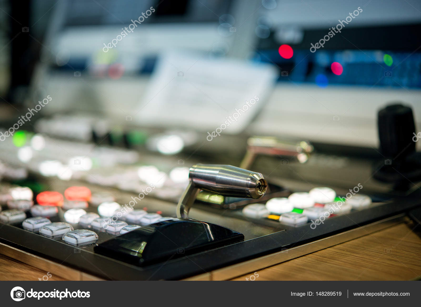 Lever switch on the control panel television Stock Photo by ©absurdov ...