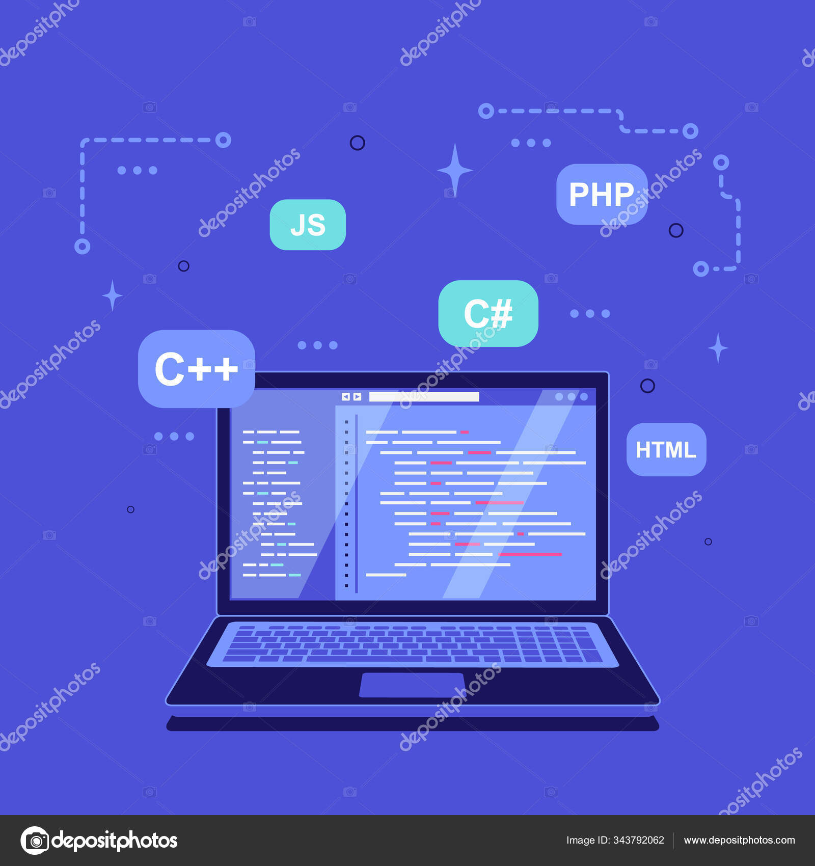 Coding Programming Application Development Concept Banner Design Stock Vector Image By ©den