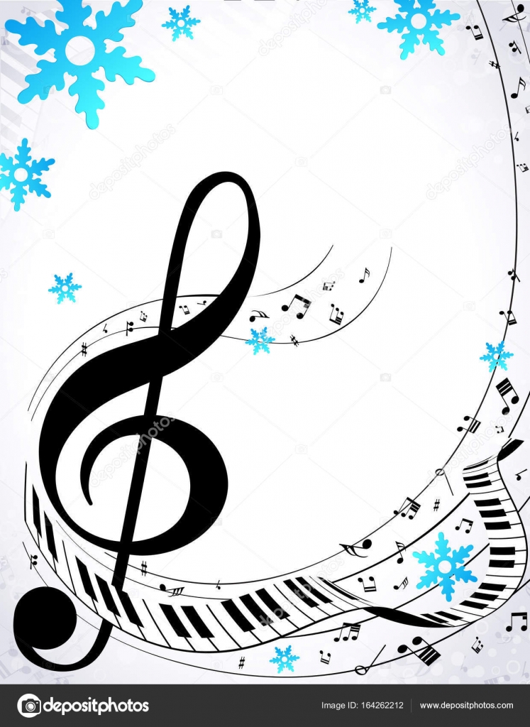 Winter music background Stock Vector Image by ©1nana1 #164262212