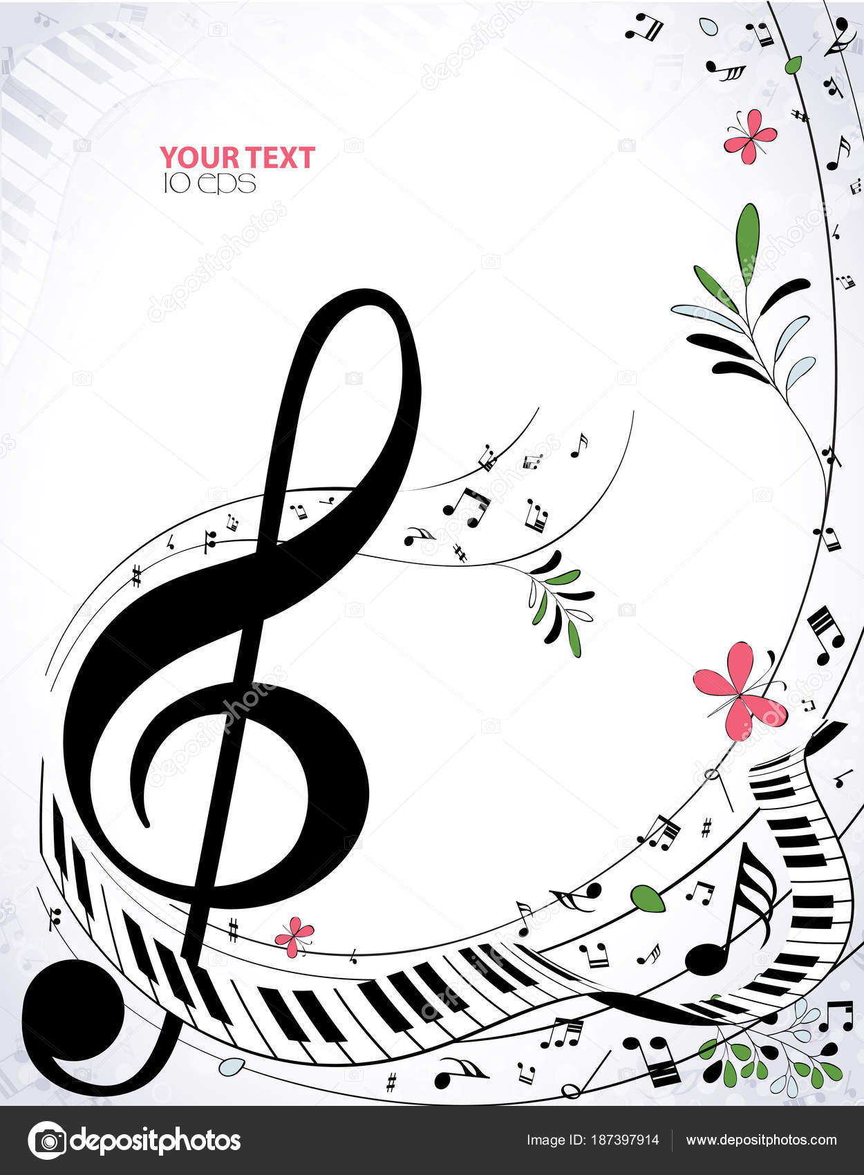 Spring Music Clipart Black And White