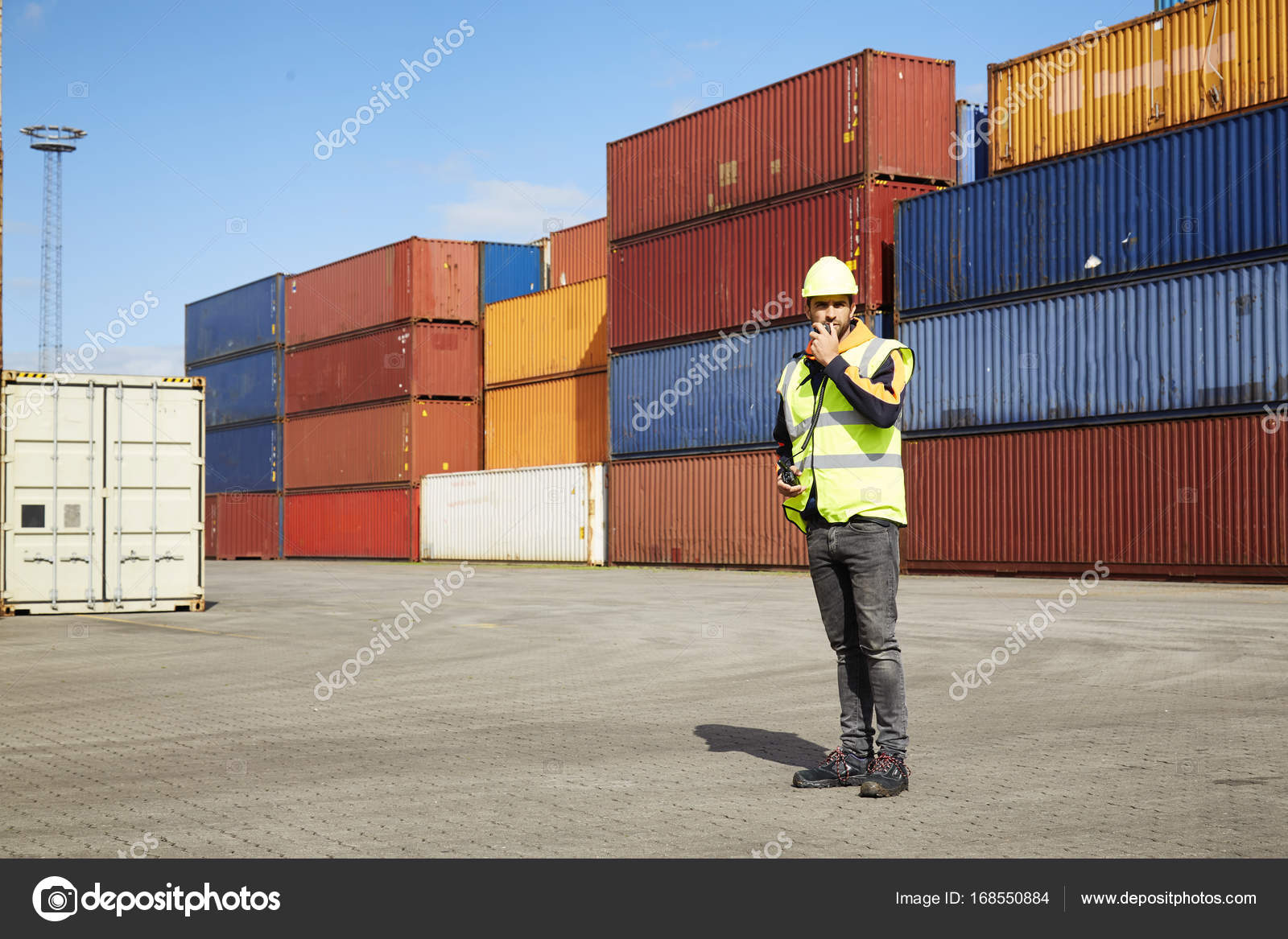 Docker dude in shipyard Stock Photo by ©sanneberg 168550884