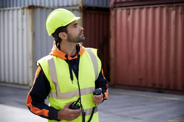 Docker dude in shipyard Stock Photo by ©sanneberg 168550884