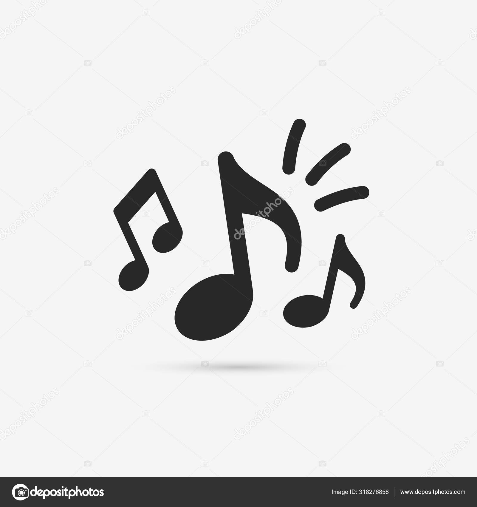 Music Notes Icon Musical Key Signs Vector Symbols White Background ...