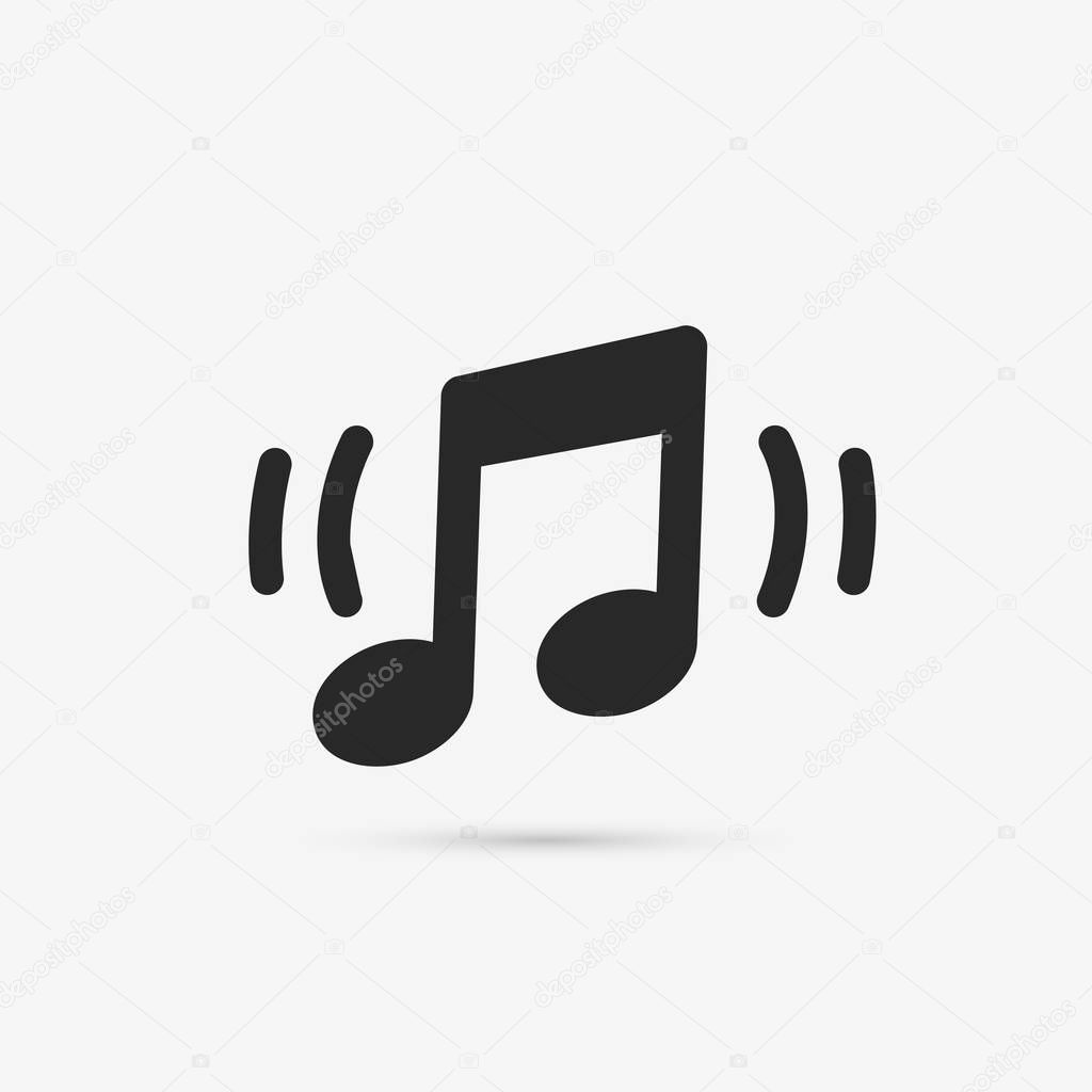 Icono Notas Musicales Signos Clave Musicales Símbolos Vectores Sobre ...