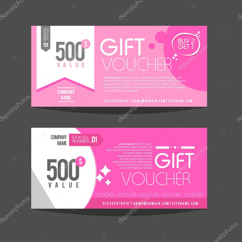 Image vectorielle Modèle de bon cadeau par ©yugra - 130474772