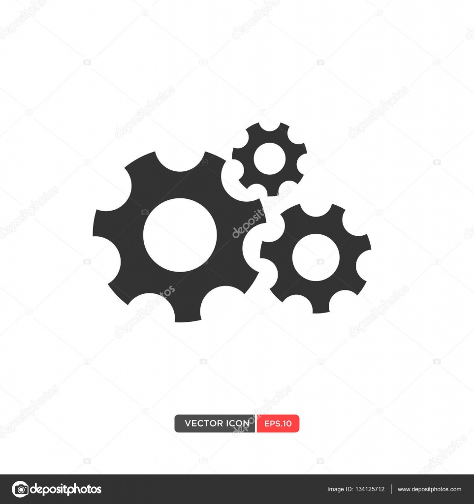 Black gears icon Stock Vector Image by ©yugra #134125712