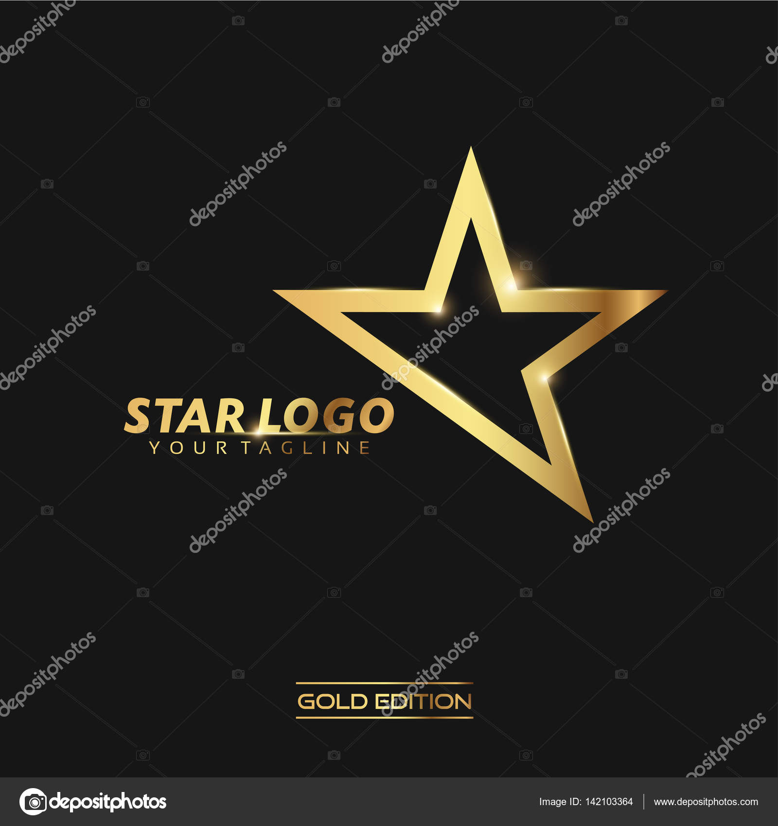 Gold Star Logo Design
