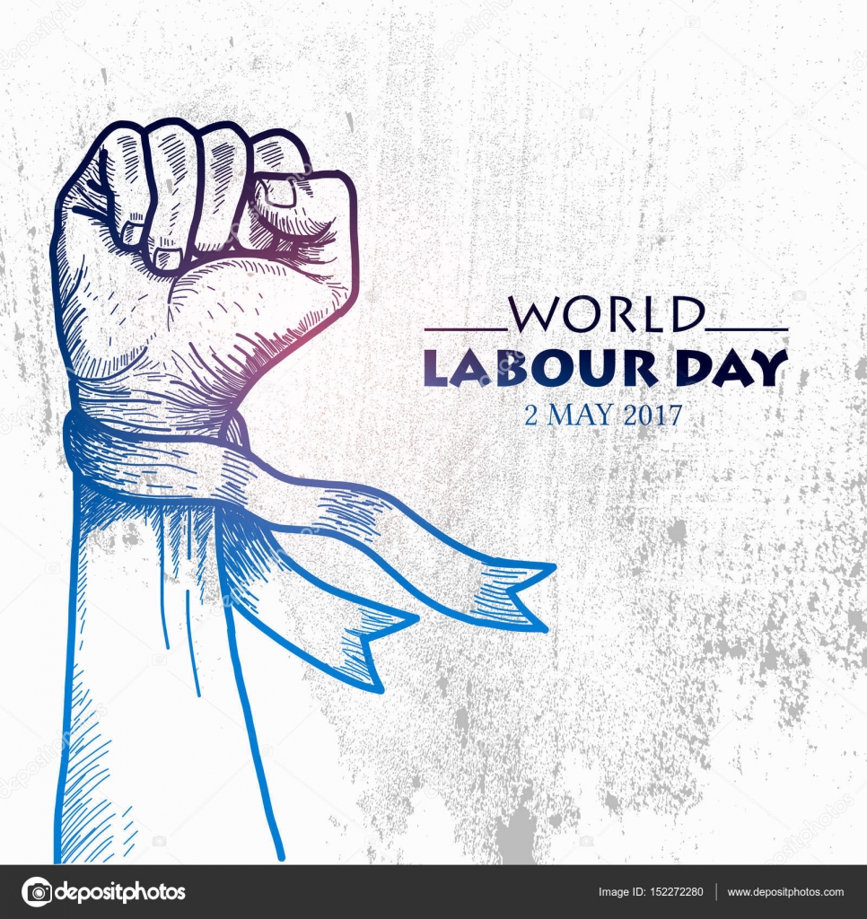 Hand and inscription Labour Day Stock Vector Image by ©yugra #152272280