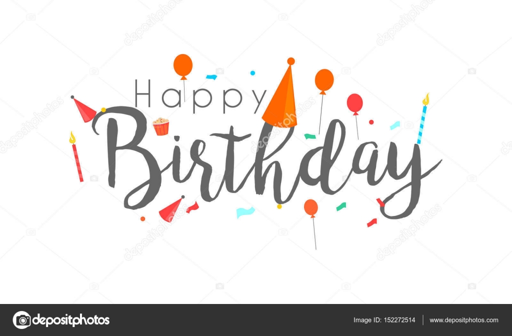 Happy Birthday Greeting Card Stock Vector By ©yugra 152272514