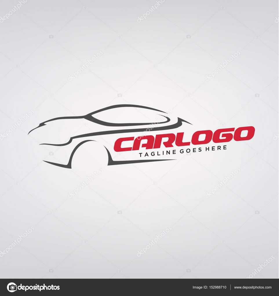 Car Logo with red elements Stock Vector by ©yugra 152988710