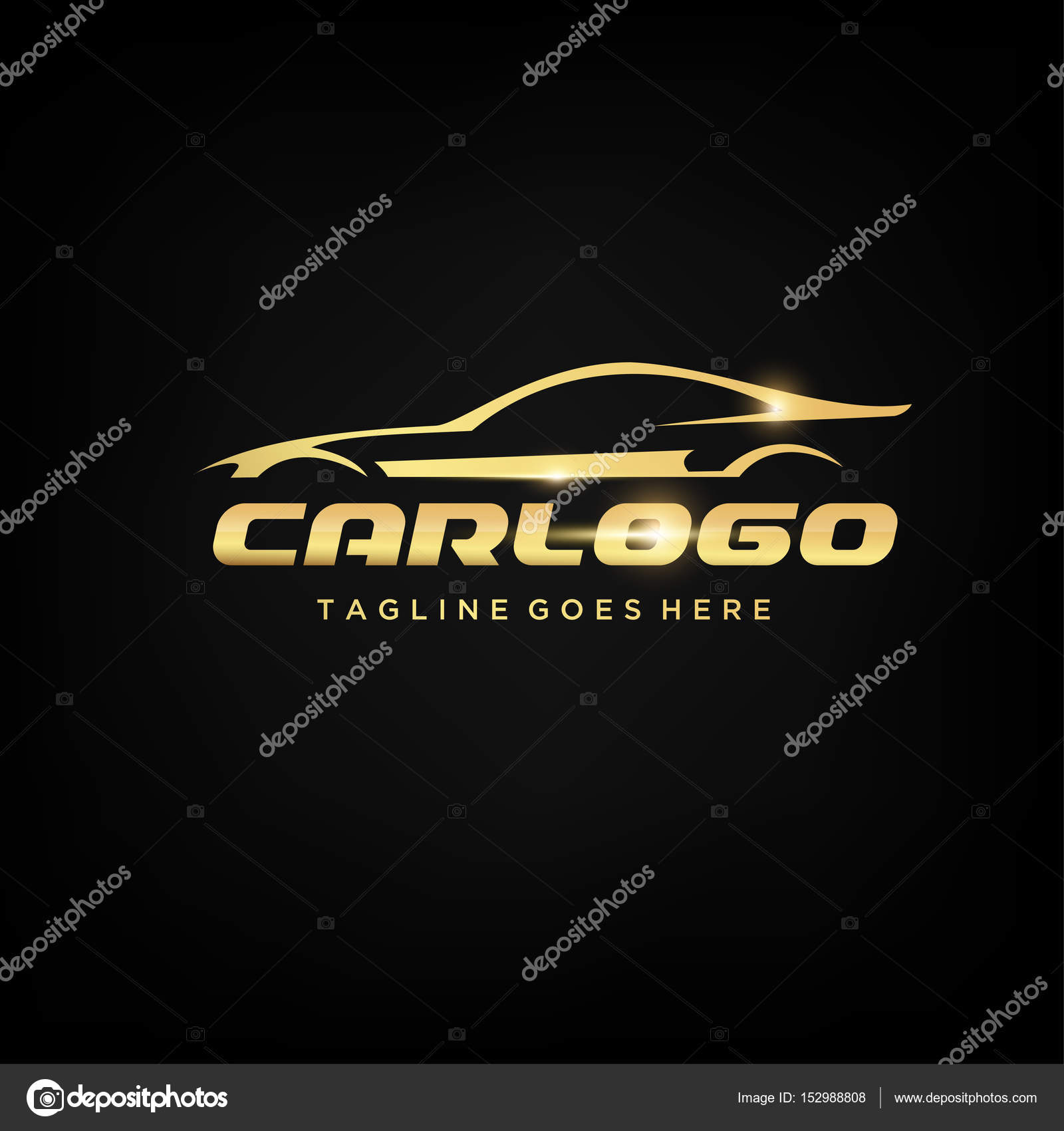 Gold Car Logo Stock Vector Image by ©yugra #152988808