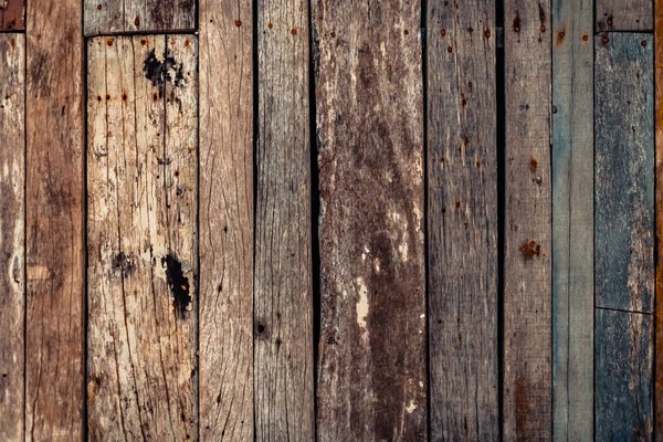 Pattern of old wooden bridge floor — Stock Photo © wuttichok #37896447