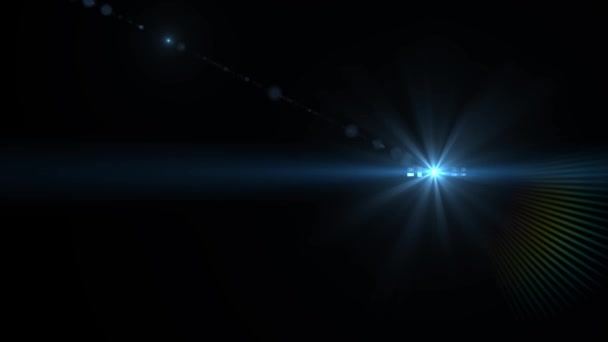 Anamorphic lens flare 3840x2160 4K, lights background . — Stock Video ...