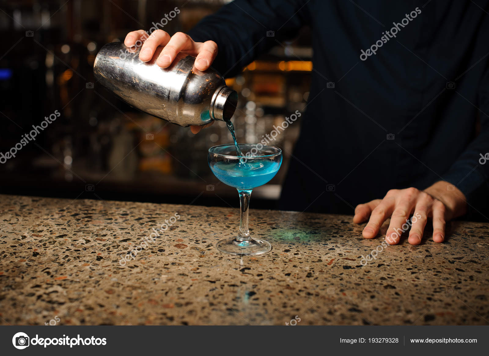 Cocktail Shaker Pouring