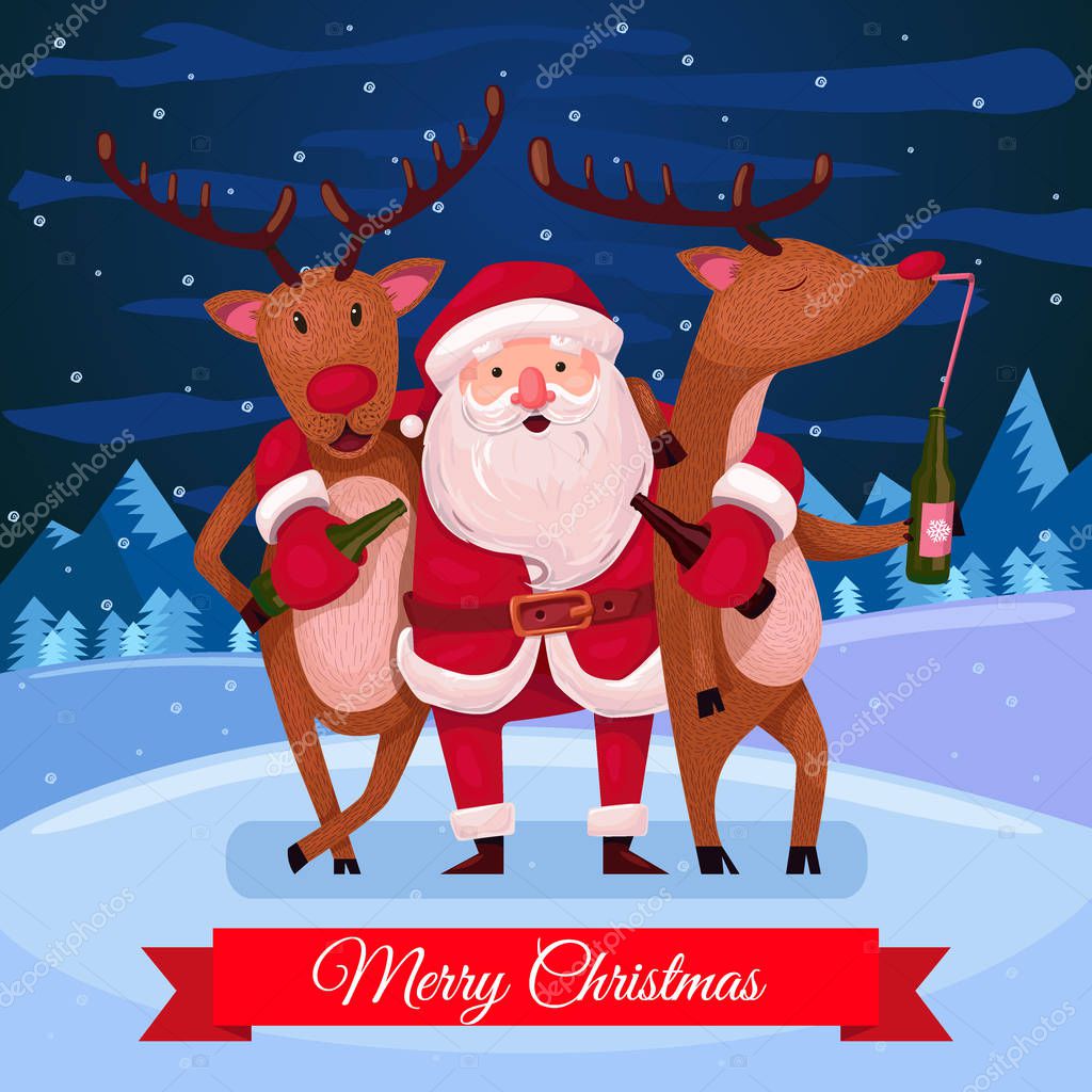 Drunk Santa Greeting