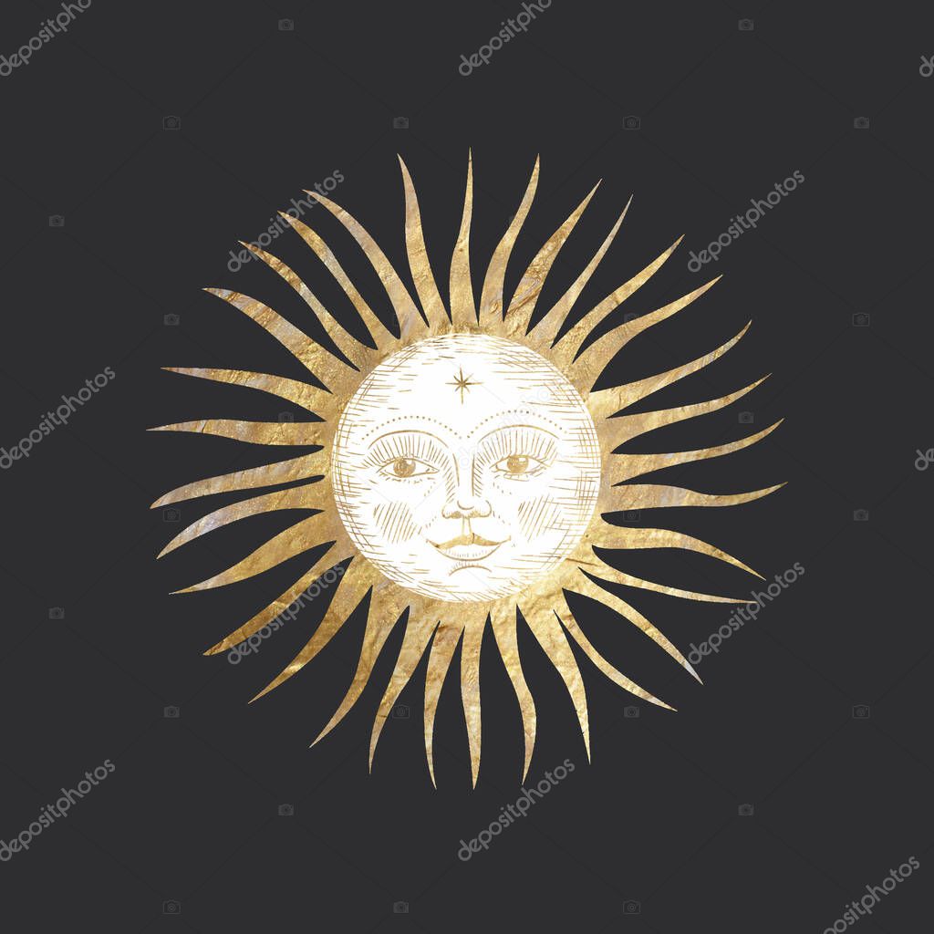 elegante oro lujoso estilo de grabado vintage retro. imagen de las ...