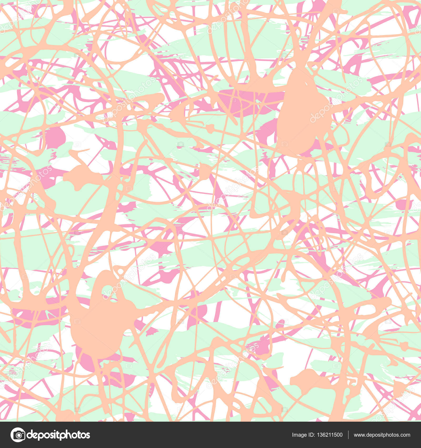 Seamless pattern with creative texture. Vector illustration of spray ...