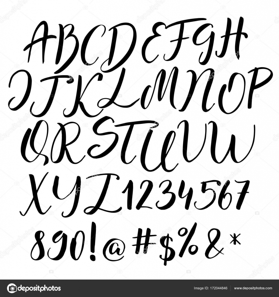 Fuentes De Letras Hechas A Mano