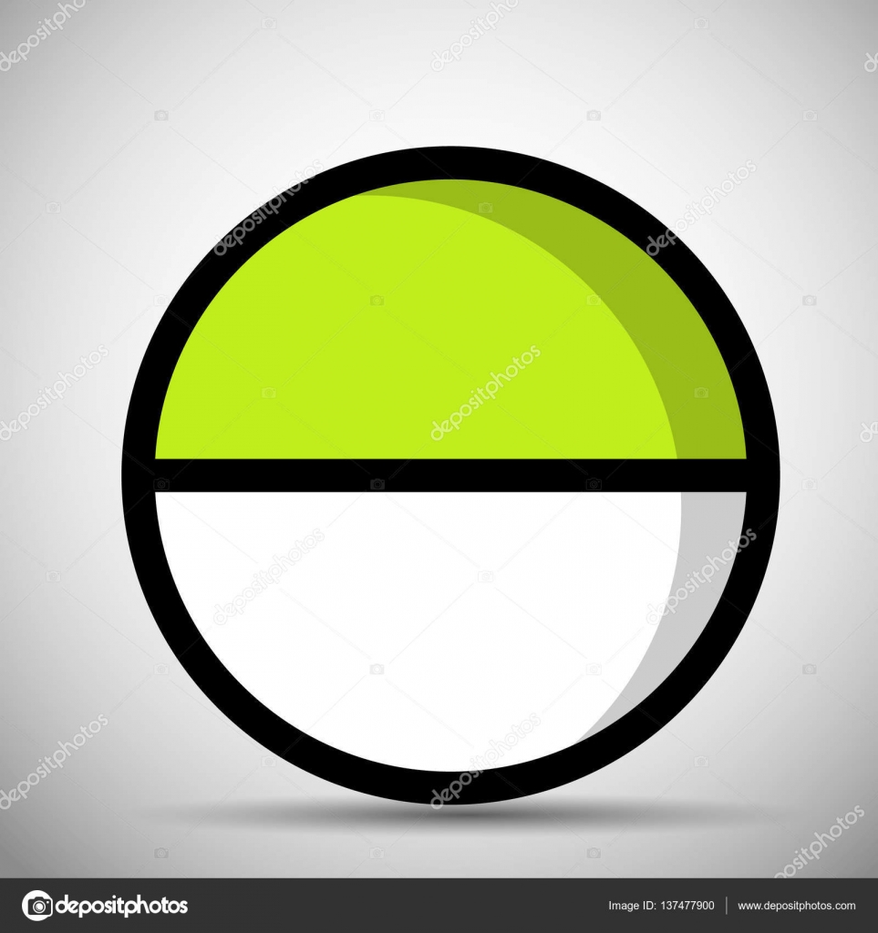 Green pokeball illustration Stock Vector Image by ©JonnyDrake #137477900