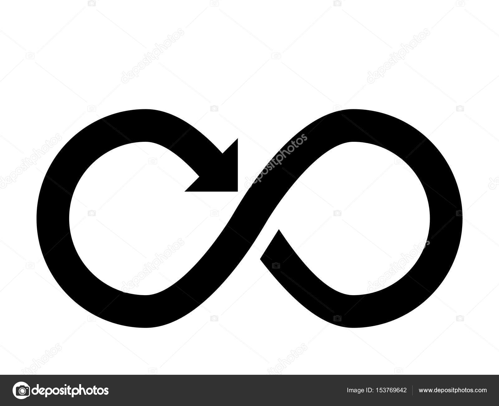 Infinity sign with arrow Stock Vector Image by ©JonnyDrake #153769642