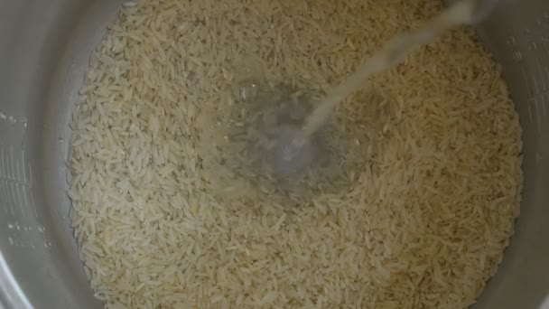 Water Pouring Rice Paddy Cooking Pot Steam — Stock Video © pedphoto3pm ...