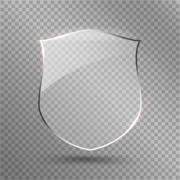 Transparent Shield. Safety Glass Badge Icon. Privacy Guard Banner ...