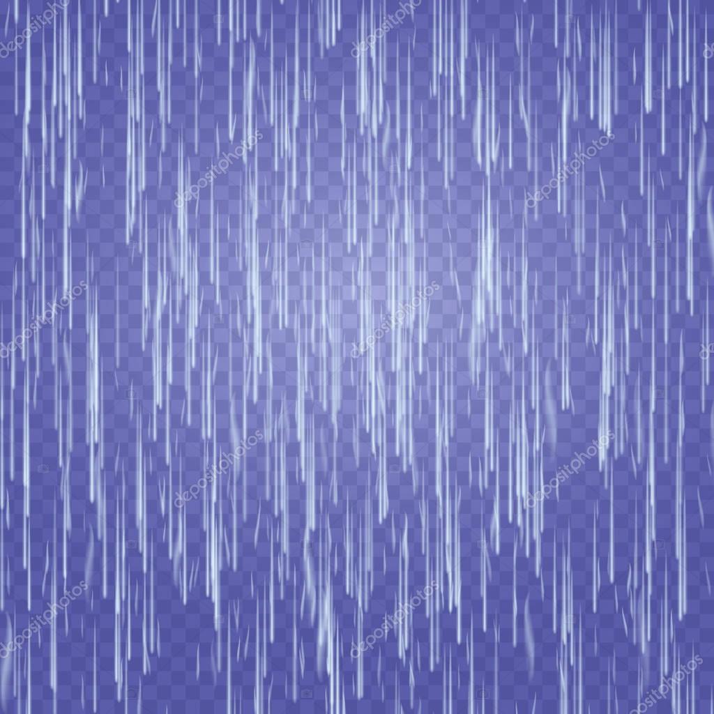 Transparent Waterfall Vector. Abstract Falling Water Texture. Nature Or ...