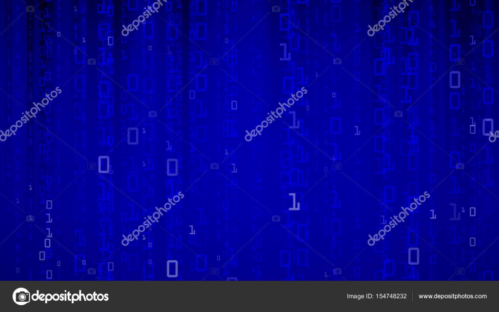 Binary Background. Streaming Binary Code. Coding Or Hacker Concept. Vector Illustration Stock ...