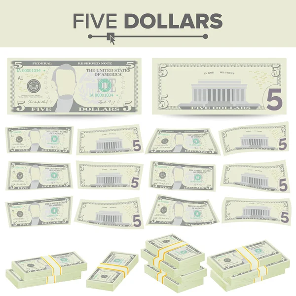 68 5 dollar bill Vector Images | Depositphotos