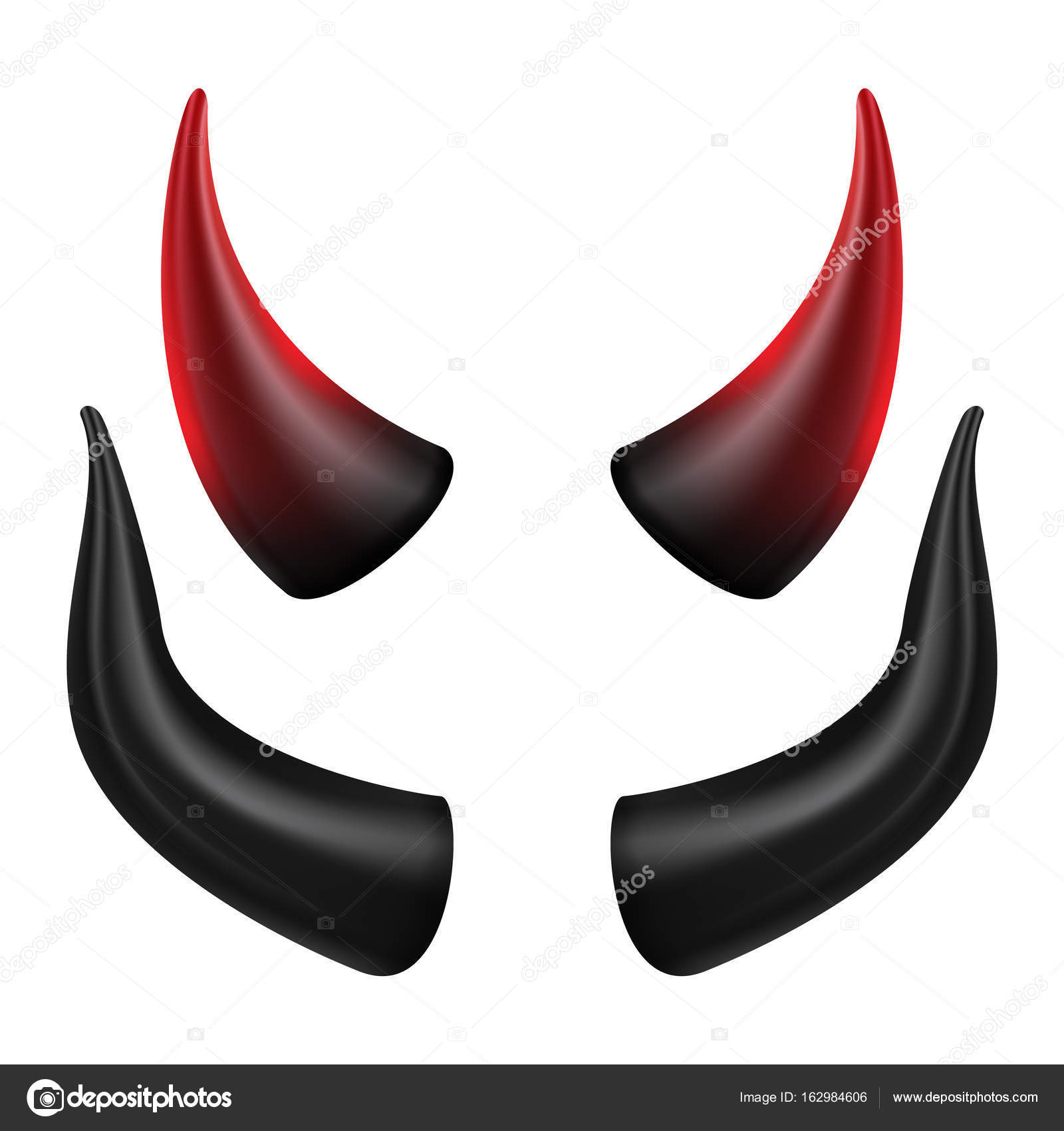 Devils Horns Vector. Good For Halloween Party. Satan Horns Symbol ...
