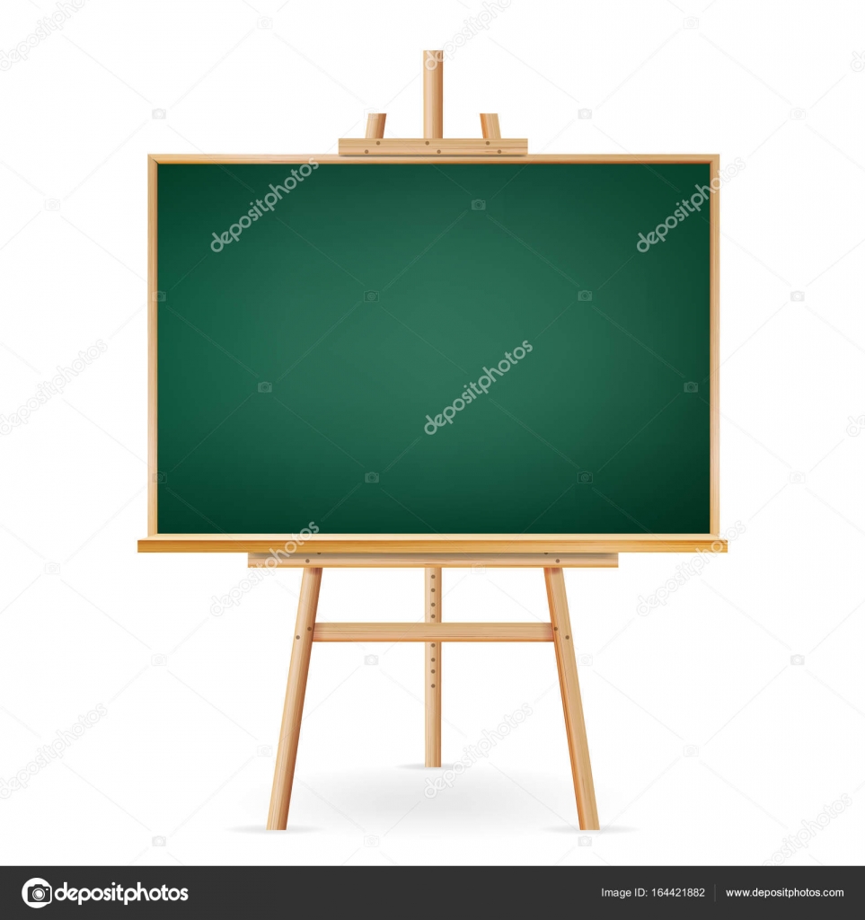 Schultafel-Vektor. isoliert auf weiß. realistische Darstellung Stock ...