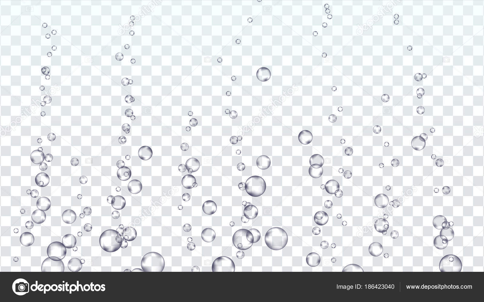 Bubbles Transparent Vector. Underwater. Water Drops, Bubbles Texture ...
