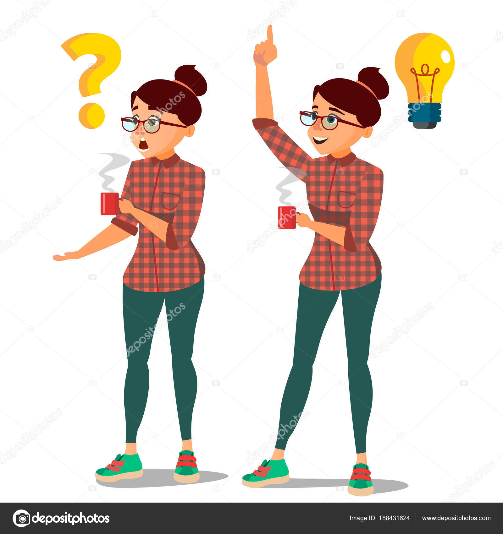 Woman Solving Problem Vector. Problem Solution, Secret Discovery ... Woman Solving Problem Vector. Problem Solution, Secret Discovery ...
