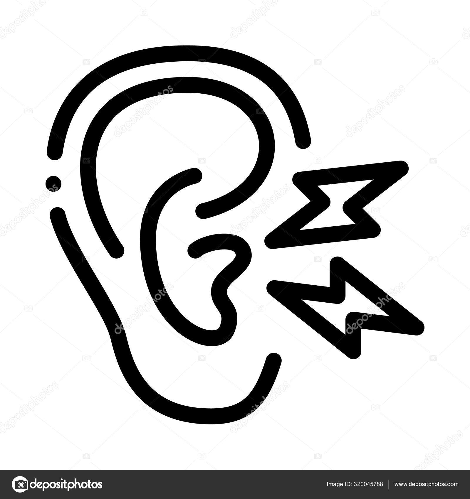 Earache Icon Vector Outline Illustration Stock Vector Image by ...