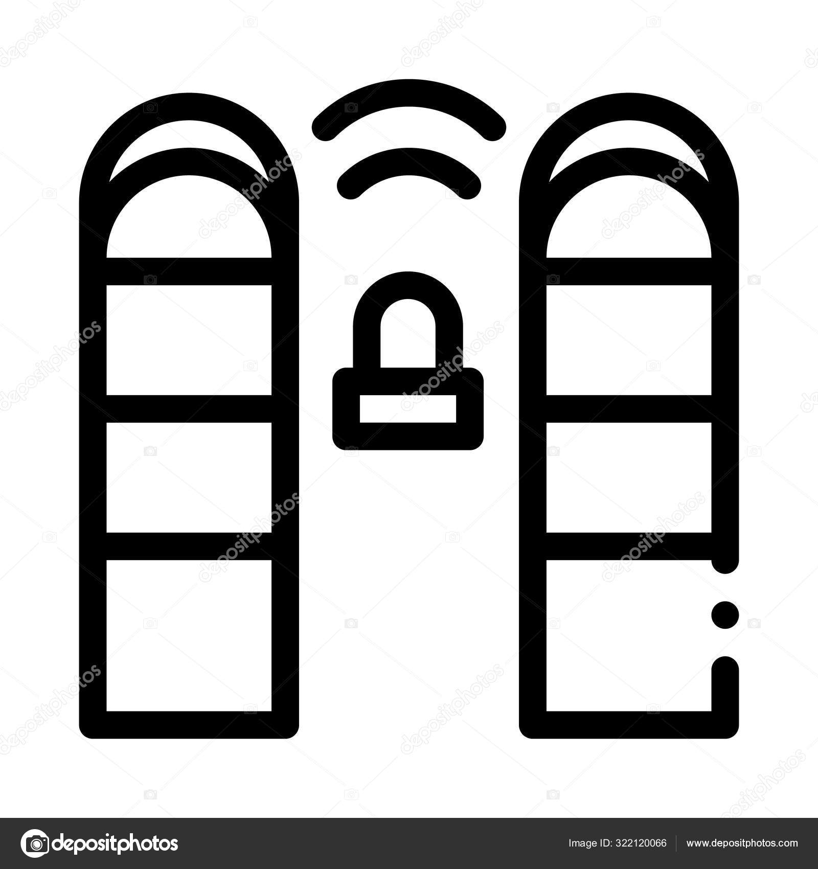 Alarm Signal Control Icon Vector Outline Illustration Stock Vector ...
