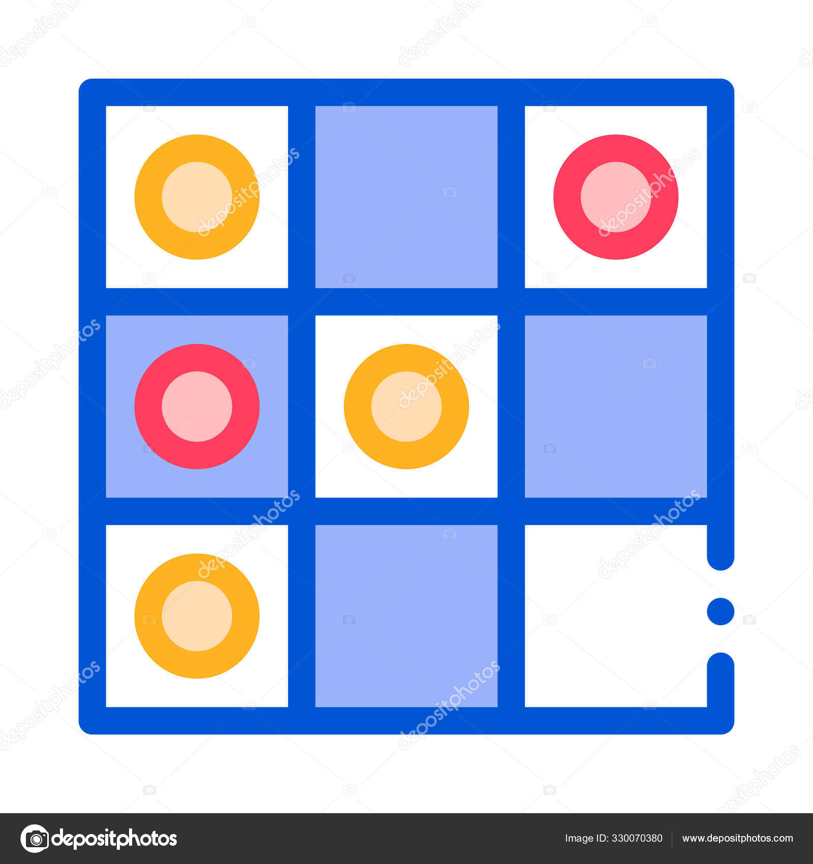 Interactive Kids Game Draughts Vector Sign Icon Stock Vector Image by ...