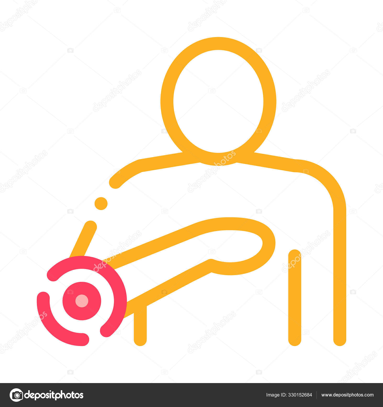 Heartache Icon Vector Outline Illustration Stock Vector Image by ...