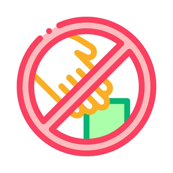 Shoplifting Prohibition Icon Vector Outline Illustration Stock Vector