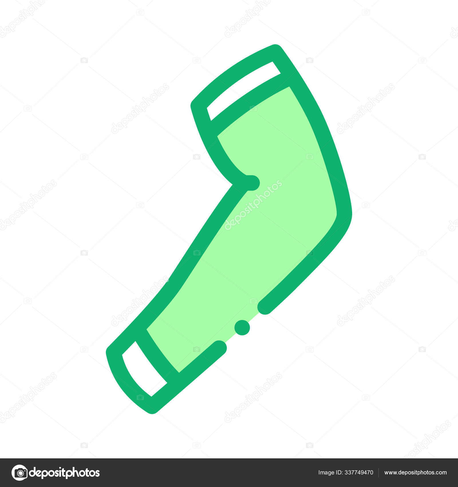 Knee Pad Icon Vector Outline Illustration Stock Vector Image by ...