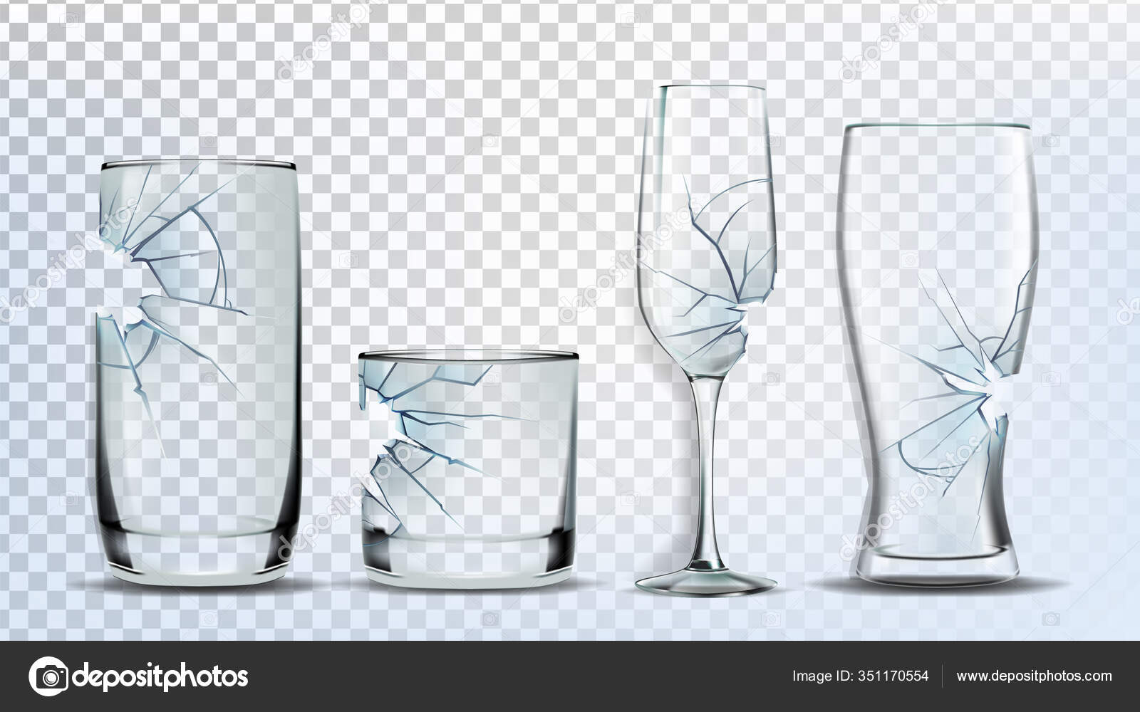 Cracked Glass Cup